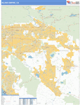 Inland Empire Metro Area, CA Zip Code Map - Premium - MarketMAPS