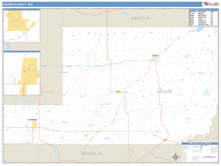 Adams County, WA Map Book (Basic Style)