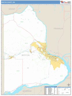 Benton County, WA Map Book (Basic Style)