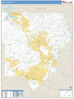 Cobb County, GA Map Book (Basic Style)