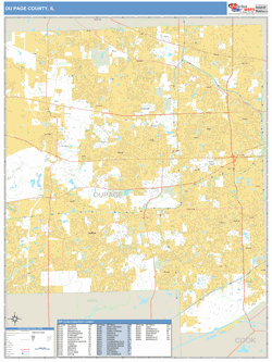 Dupage County, IL Map Book (Basic Style)