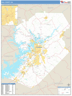 Hall County Georgia Zip Code Map Hall County, Georgia Digital