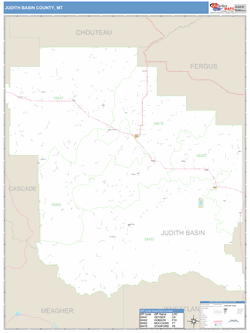 Judith-Basin County, MT Map Book (Basic Style)