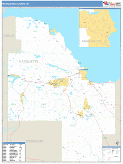 Marquette County, MI Map Book (Basic Style)