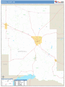 Marshall County, MS Map Book (Basic Style)