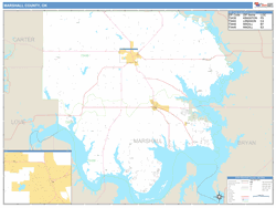 Marshall County, OK Map Book (Basic Style)