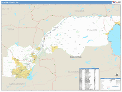 Placer County, CA Map Book (Basic Style)
