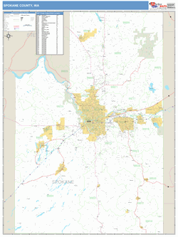 Spokane County, WA Map Book (Basic Style)