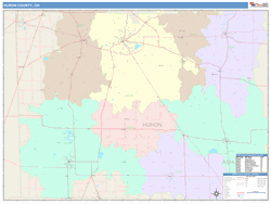 Huron County, OH Map Book (Color Cast Style)