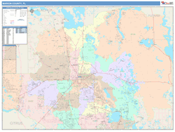 Marion County, FL Map Book (Color Cast Style)