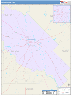 Pulaski County, GA Map Book (Color Cast Style)