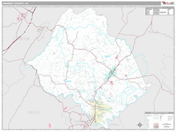 Amherst County, VA Map (Premium Style)