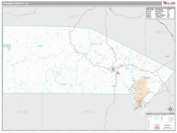 Bandera County, TX Map (Premium Style)