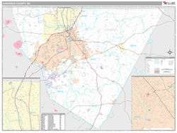 Cabarrus County, NC Map (Premium Style)