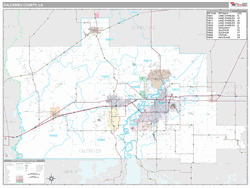 Calcasieu Parish (County) , LA Map (Premium Style)