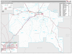 Cascade County, MT Map (Premium Style)