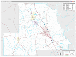 Chilton County, AL Map (Premium Style)