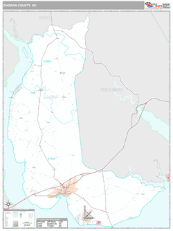 Chowan County, NC Map (Premium Style)