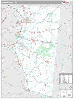 Clermont County, OH Map (Premium Style)