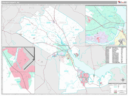 Craven County, NC Map (Premium Style)