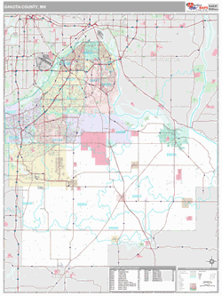 Dakota County, MN Map (Premium Style)