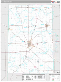 Darke County, OH Map (Premium Style)