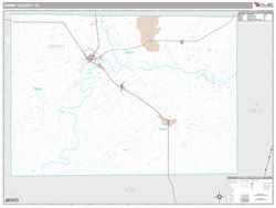 Dimmit County, TX Map (Premium Style)
