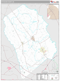 Effingham County, GA Map (Premium Style)