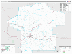 Fergus County, MT Zip Code Map (Premium Style)