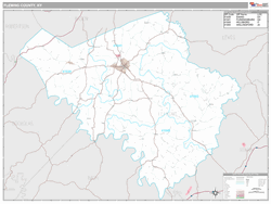 Fleming County, KY Map (Premium Style)
