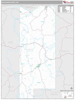Gasconade County, MO Map (Premium Style)