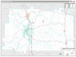 Gordon County, GA Map (Premium Style)
