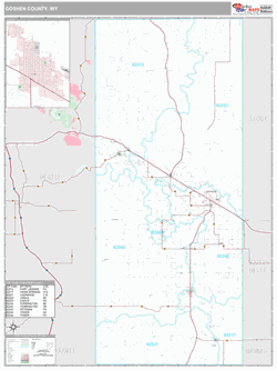 Goshen County, WY Map (Premium Style)