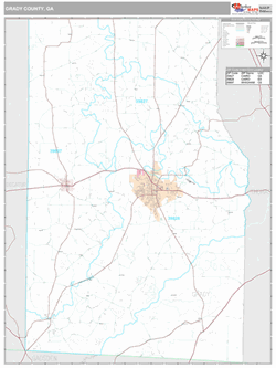 Grady County, GA Map (Premium Style)