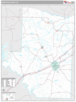 Hempstead County, AR Map (Premium Style)