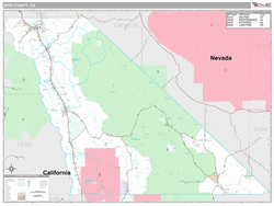 Inyo County, CA Map (Premium Style)