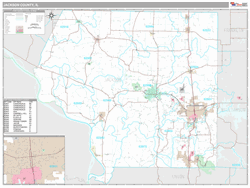 Jackson County, IL Map (Premium Style)