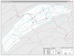 Juniata County, PA Map (Premium Style)