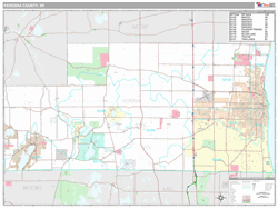 Kenosha County, WI Map (Premium Style)