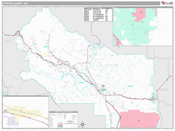 Kittitas County, WA Map (Premium Style)