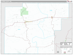 Latimer County, OK Map (Premium Style)