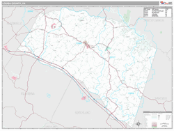 Louisa County, VA Map (Premium Style)