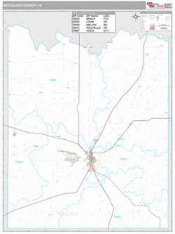 Mcculloch County, TX Map (Premium Style)