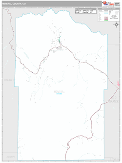 Mineral County, CO Map (Premium Style)