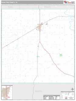 Ochiltree County, TX Map (Premium Style)