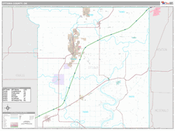 Ottawa County, OK Map (Premium Style)