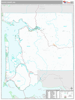 Pacific County, WA Map Book (Premium Style)