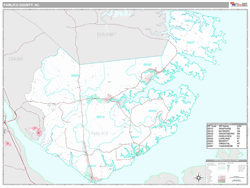 Pamlico County, NC Map (Premium Style)
