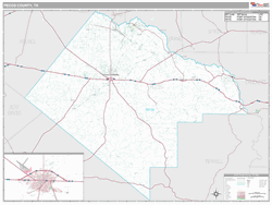 Pecos County, TX Map (Premium Style)
