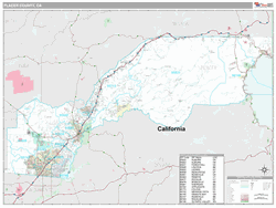 Placer County, CA Map (Premium Style)